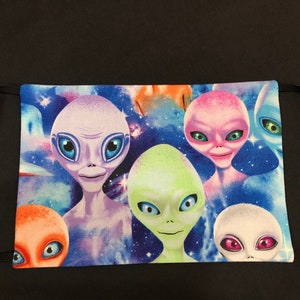 Alien Multicolored Face Mask. Made in New Mexico Near Roswell. Washable ...