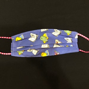 Books Face Mask Teacher Study Student Read Colorful - Etsy