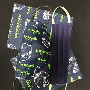 Seattle Seahawks Football NFL Face Mask Washable, Reversable, Reuseable ...