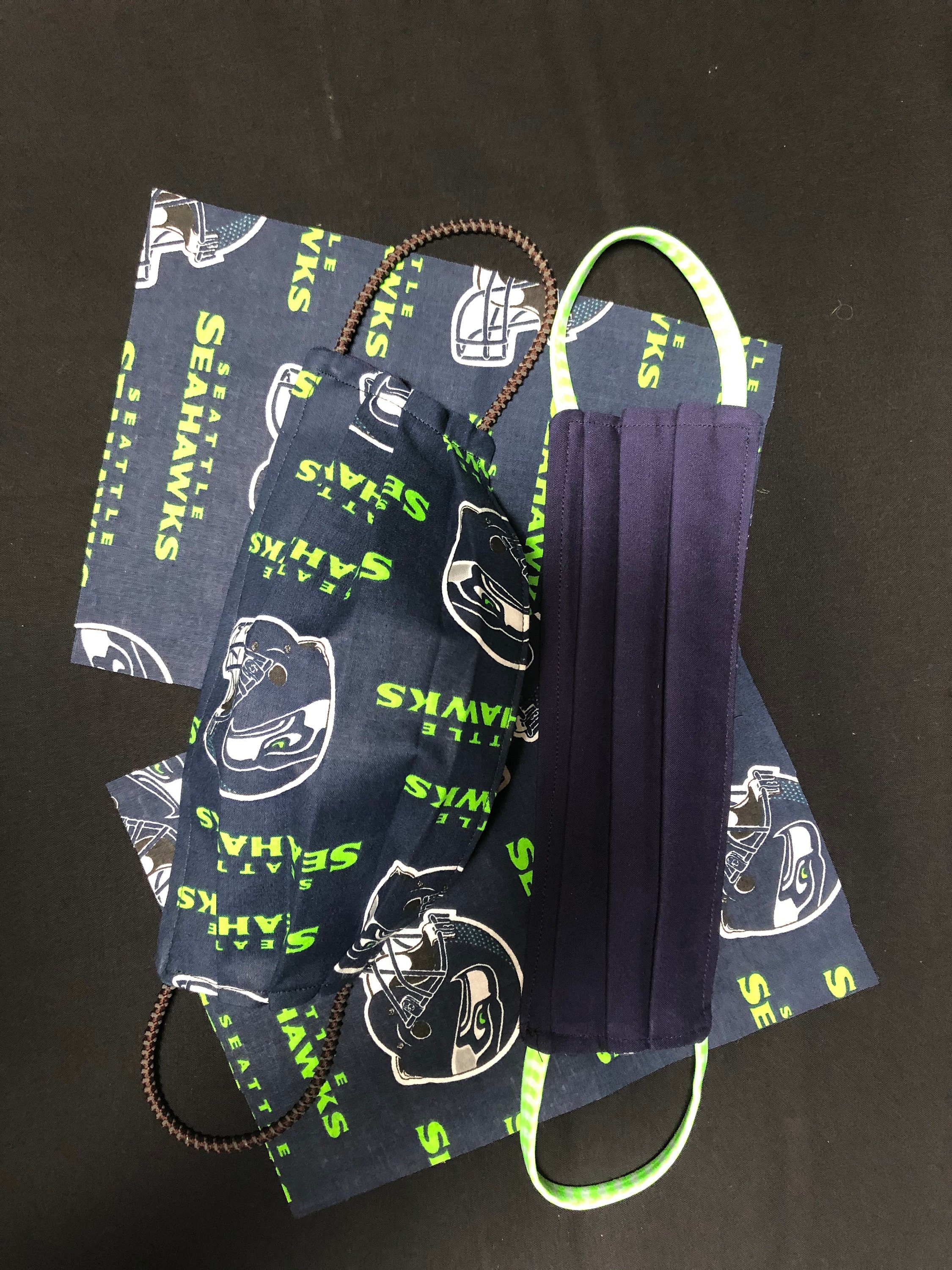 Seattle Seahawks Football NFL Face Mask Washable, Reversable, Reuseable ...