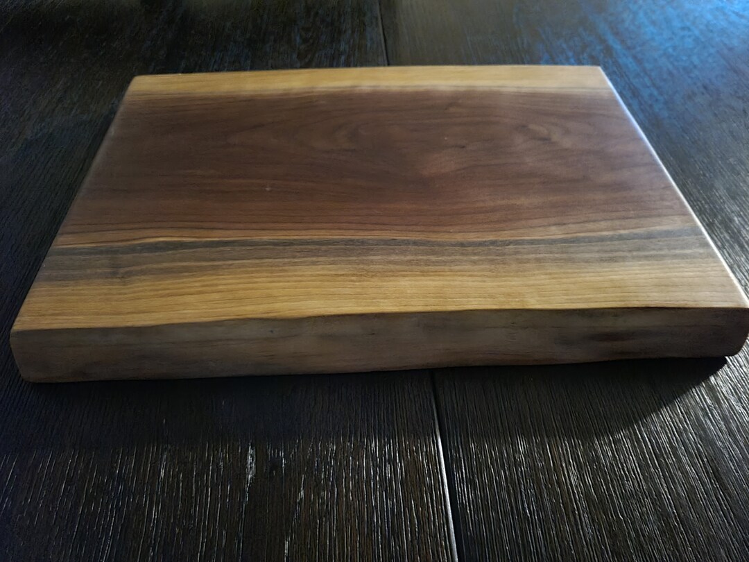 Live Edge Black Walnut Cutting Board/ Chopping Block - Etsy