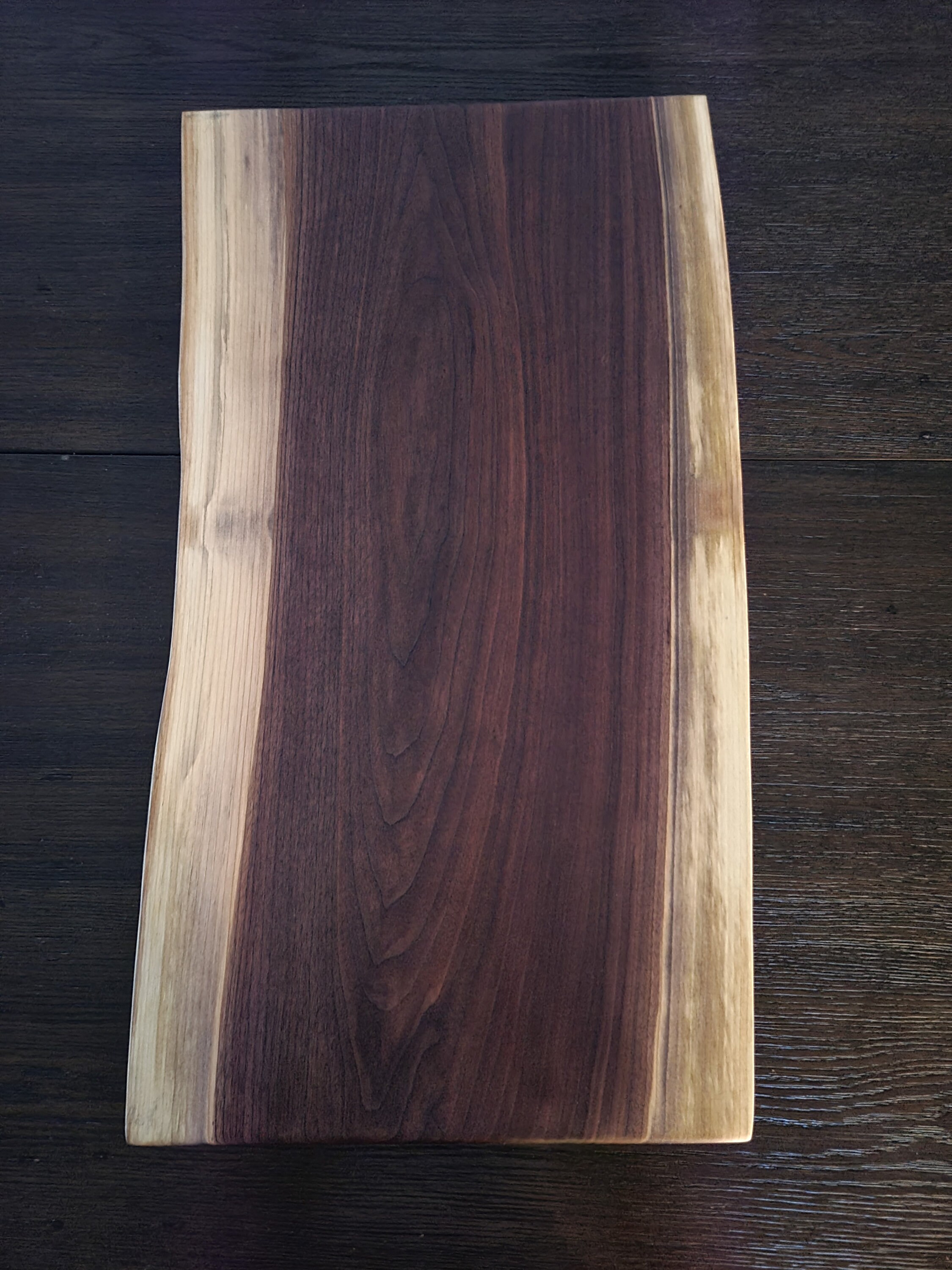 Large Live Edge Black Walnut Cutting Board 28" Long - Etsy