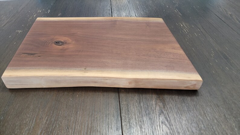 Black Walnut Live Edge Cutting Board - Etsy
