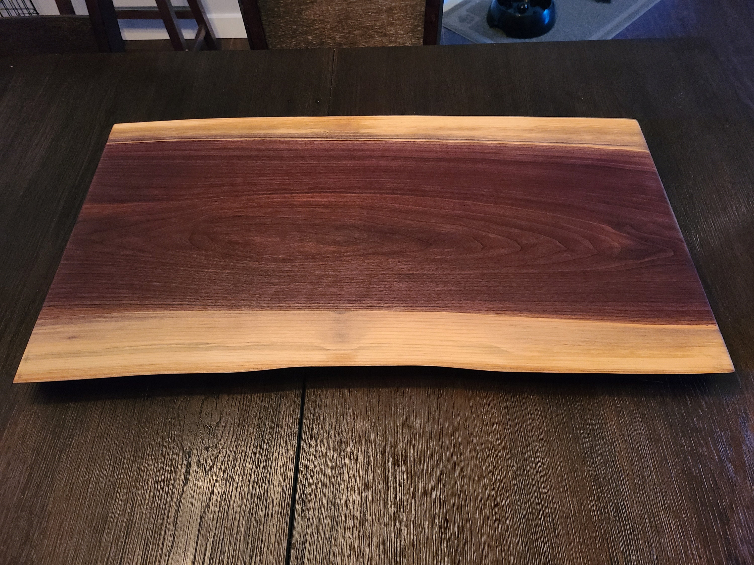 Large Live Edge Black Walnut Cutting Board 28" Long - Etsy