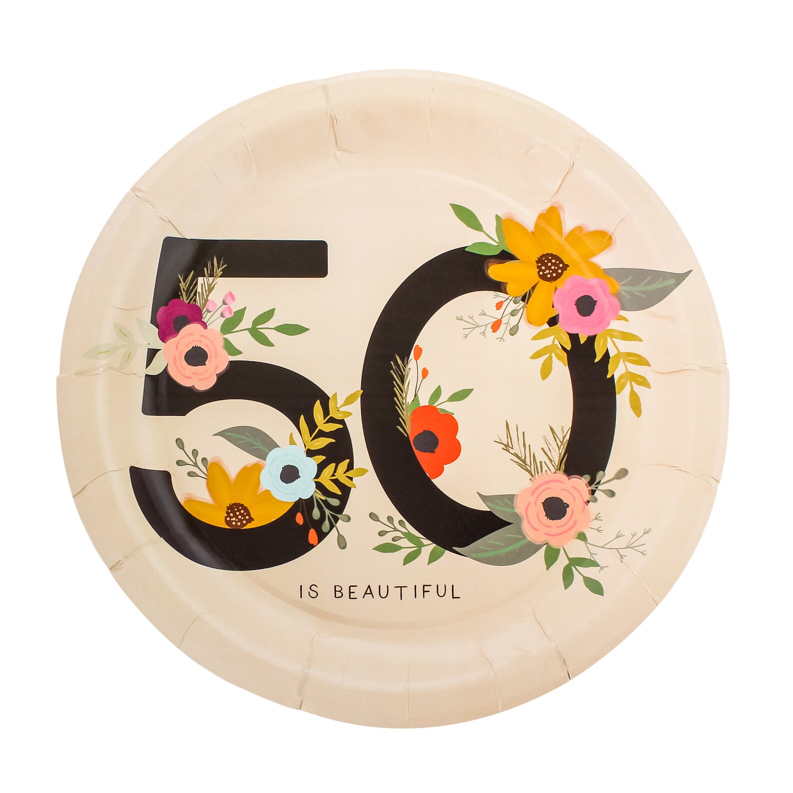 40th 50th 60th Birthday Party Paper Plates 9 Inch Plates Set - Etsy
