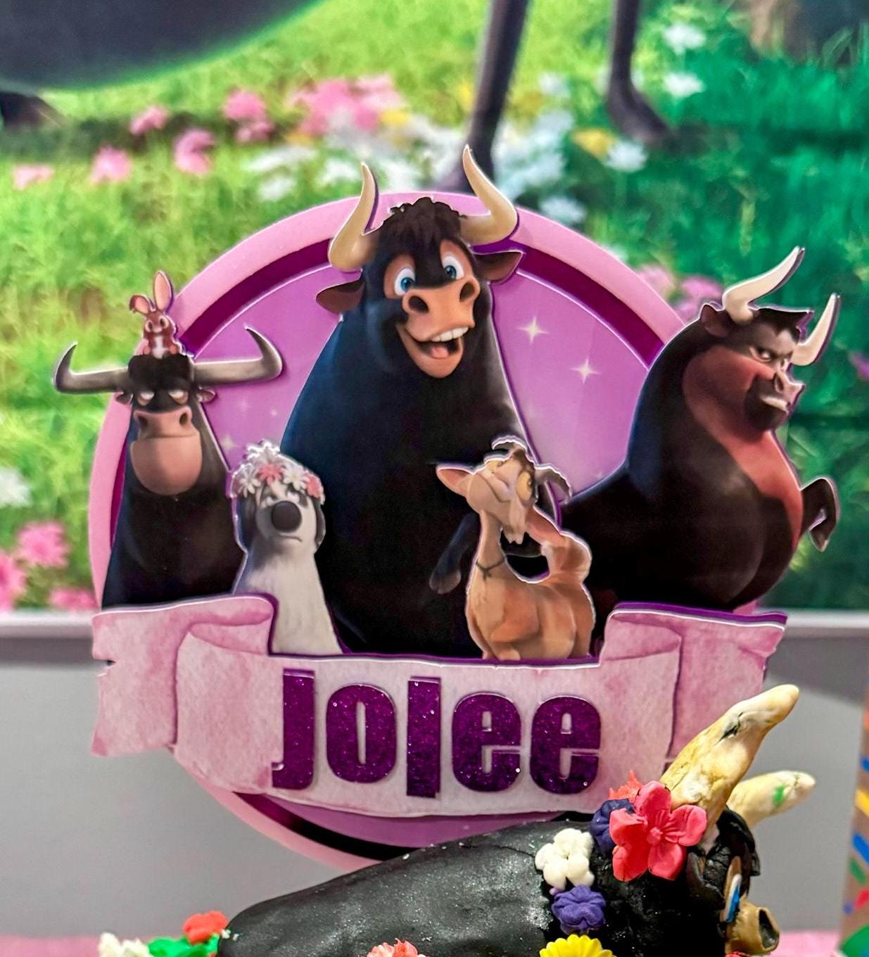 Ferdinand, the Bull, Cake Topper, Girly - Etsy