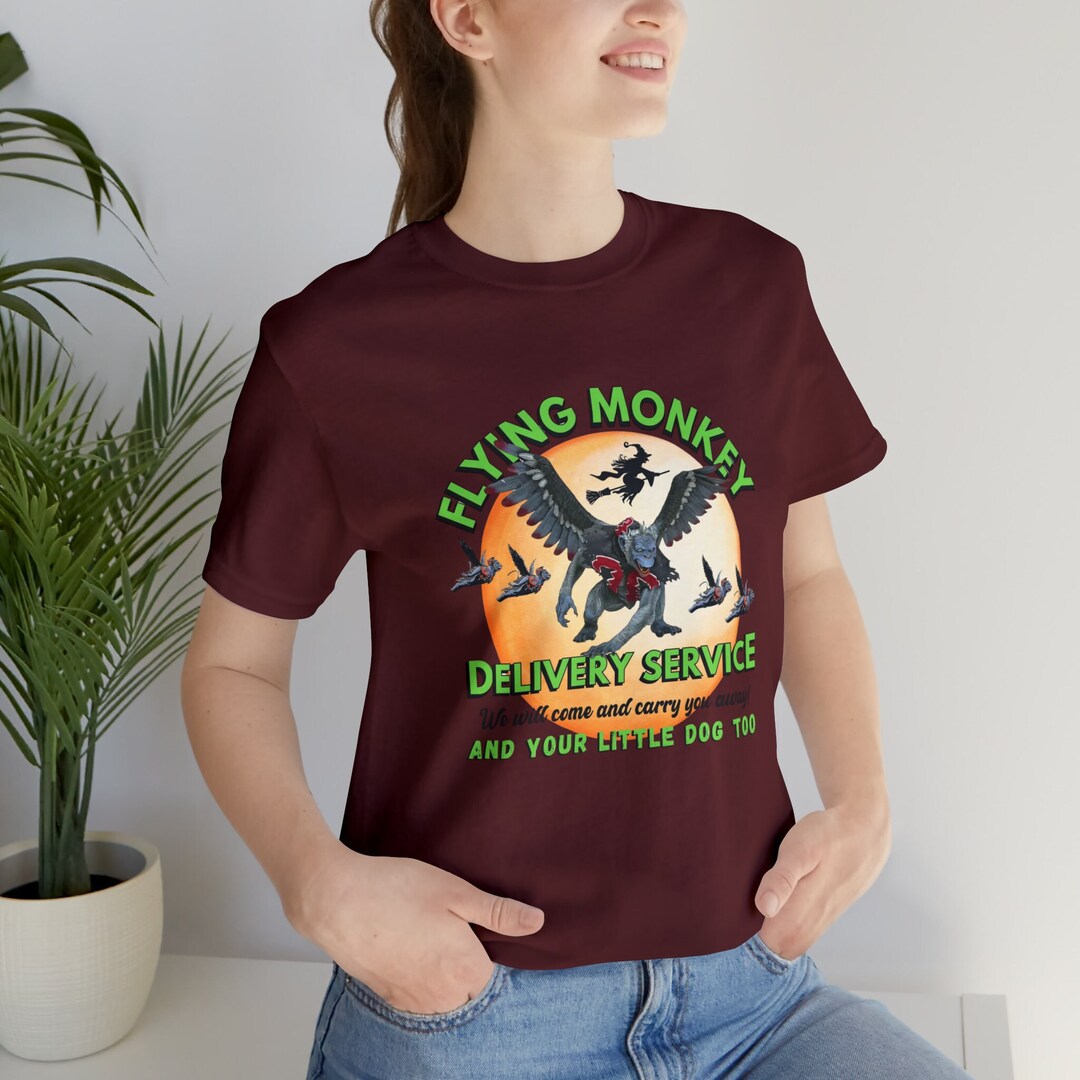 Flying Monkey Delivery Service Unisex Jersey Short Sleeve Tee - Etsy