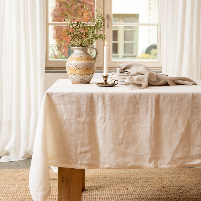 Linen Tablecloth - Etsy