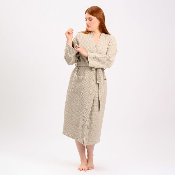 Linen Robe - Etsy