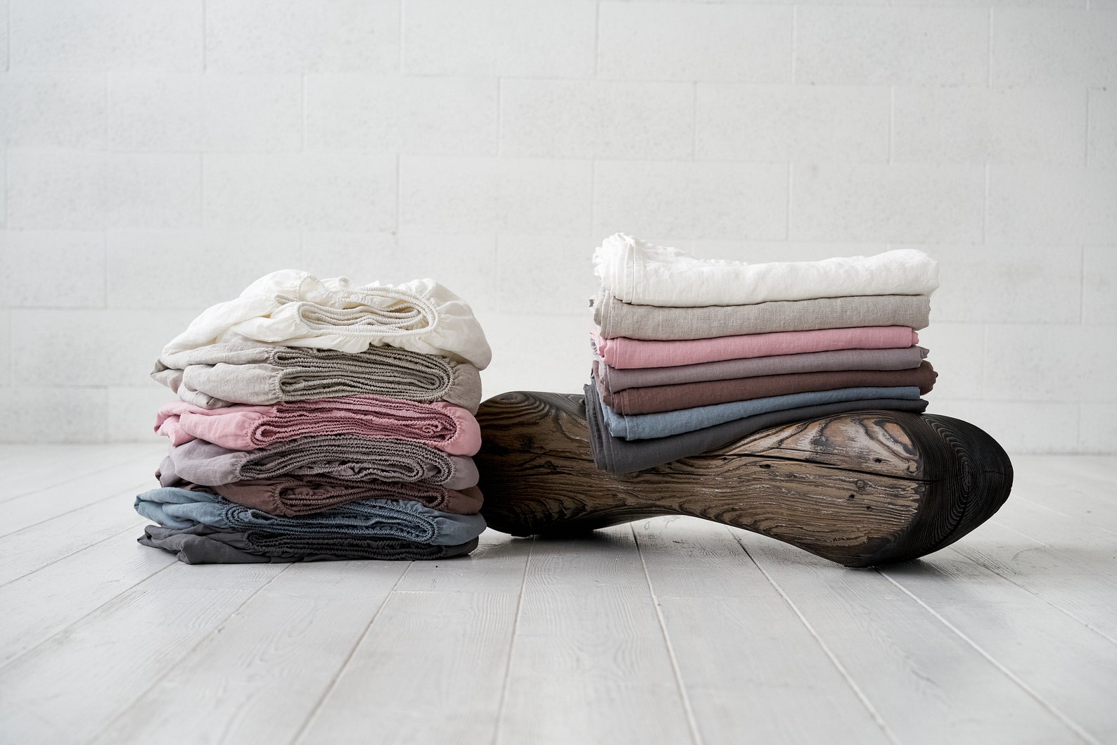 100% Linen Fitted Bedsheet Stone Washed Linen Bedding Twin - Etsy