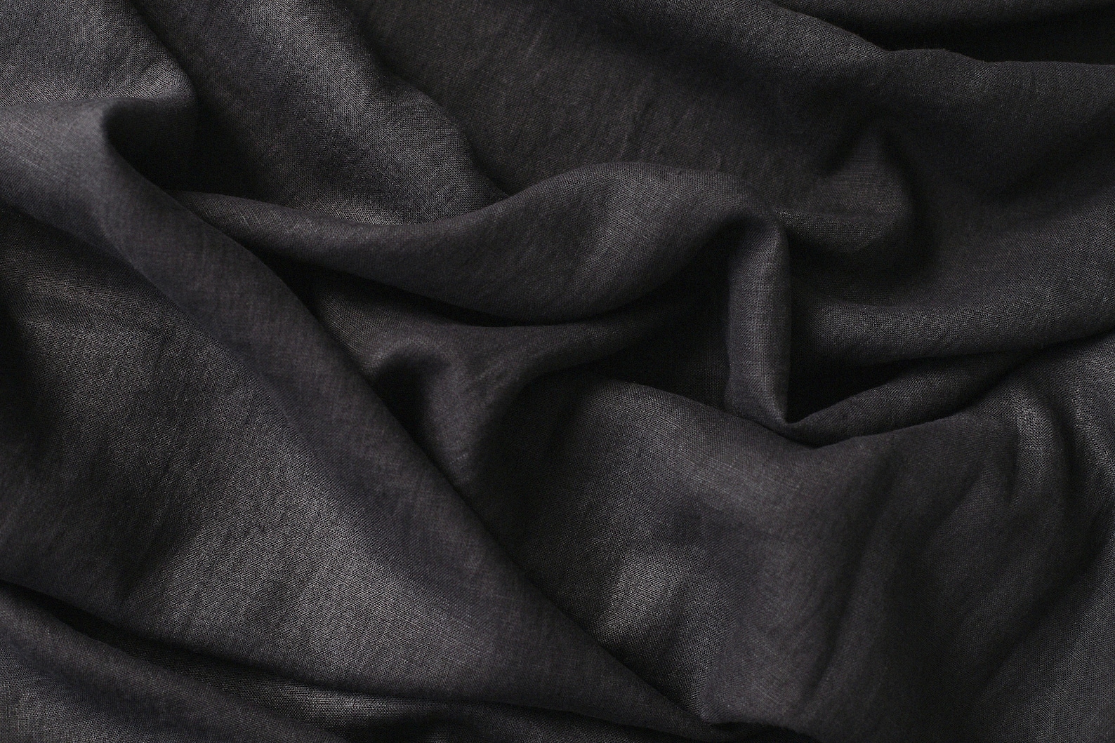 Black Linen Fabric 100% Softened Stonewashed 145cm 57 Inches - Etsy