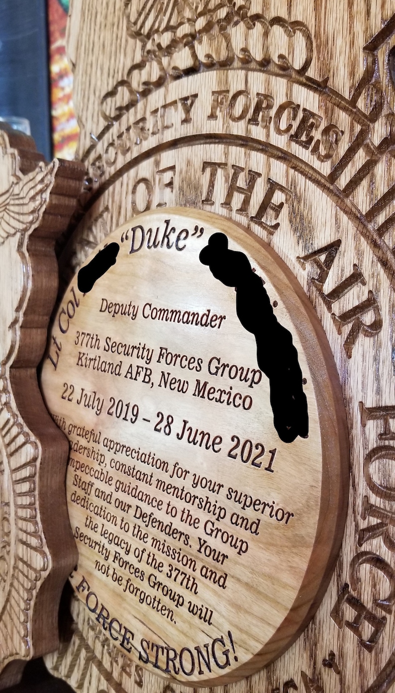 Air Force Security Forces Plaques Air Force Plaque Air - Etsy