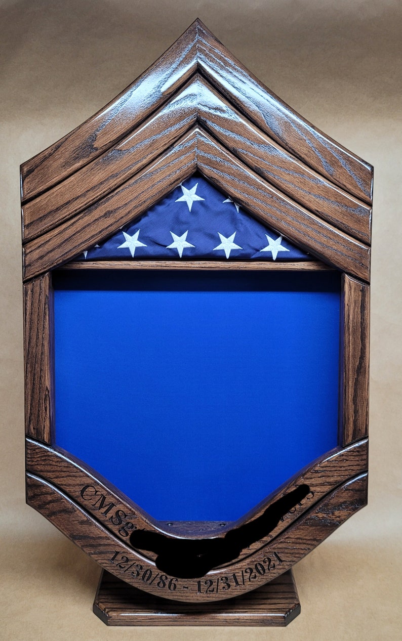 Handcrafted Air Force Cmsgt Shadowbox Military Shadowbox - Etsy