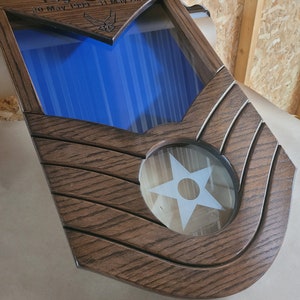 Handcrafted Air Force Ssgt Shadowbox - Air Force Tsgt Shadowbox ...