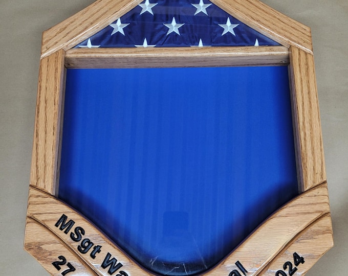 Air Force Stripes Retirement Shadow Box (medium) - Etsy