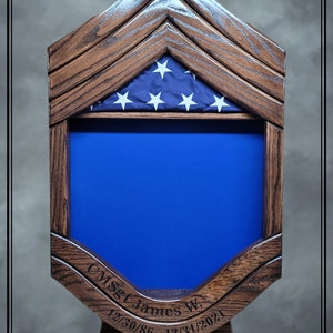 Handcrafted Air Force Cmsgt Shadowbox - Military Shadowbox- Retirement ...