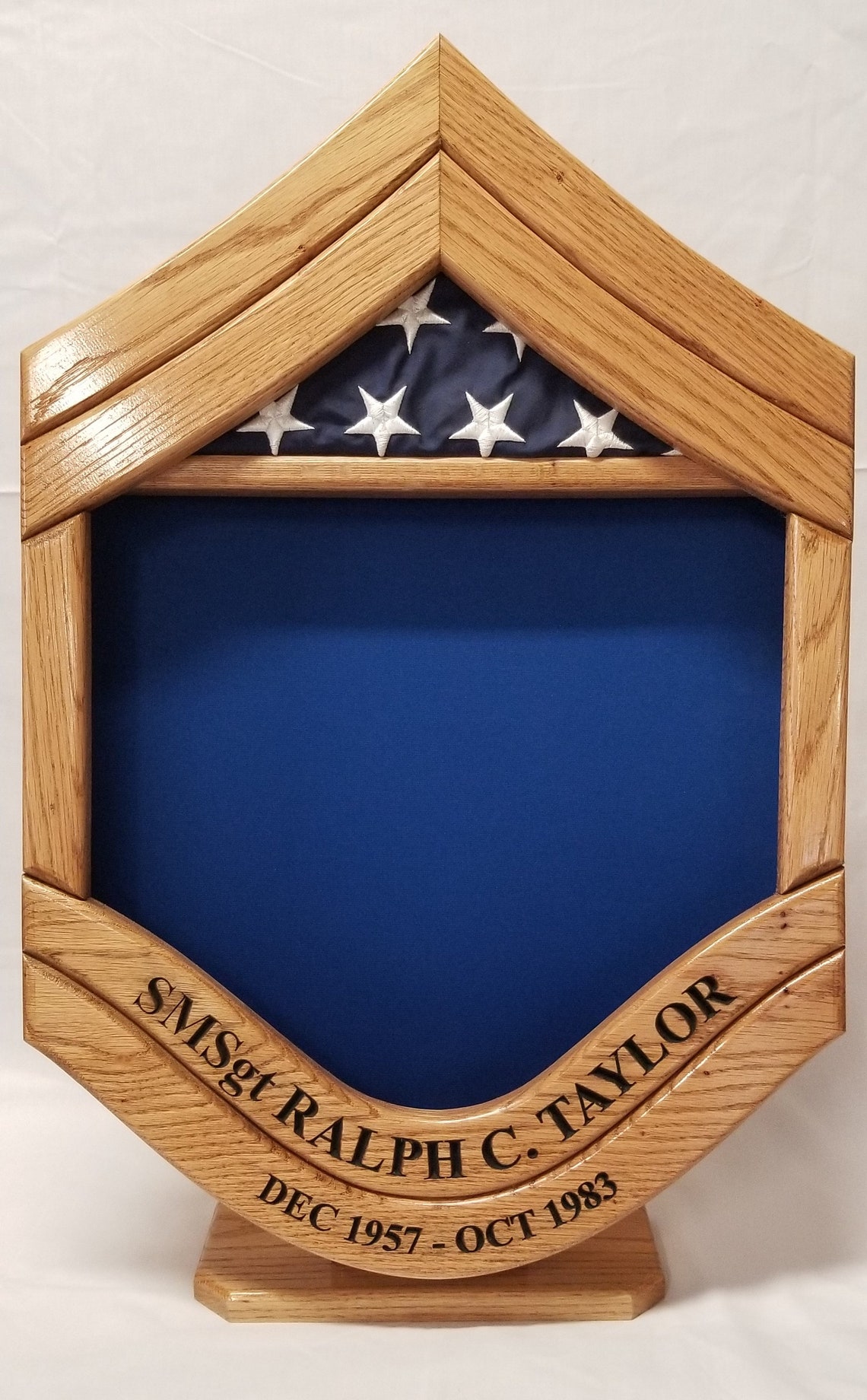Handcrafted Air Force Smsgt Shadowbox Military Shadowbox - Etsy