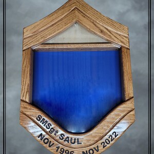 Handcrafted Air Force Smsgt Shadowbox - Military Shadowbox- Retirement ...