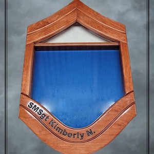 Handcrafted Air Force Smsgt Shadowbox - Military Shadowbox- Retirement ...