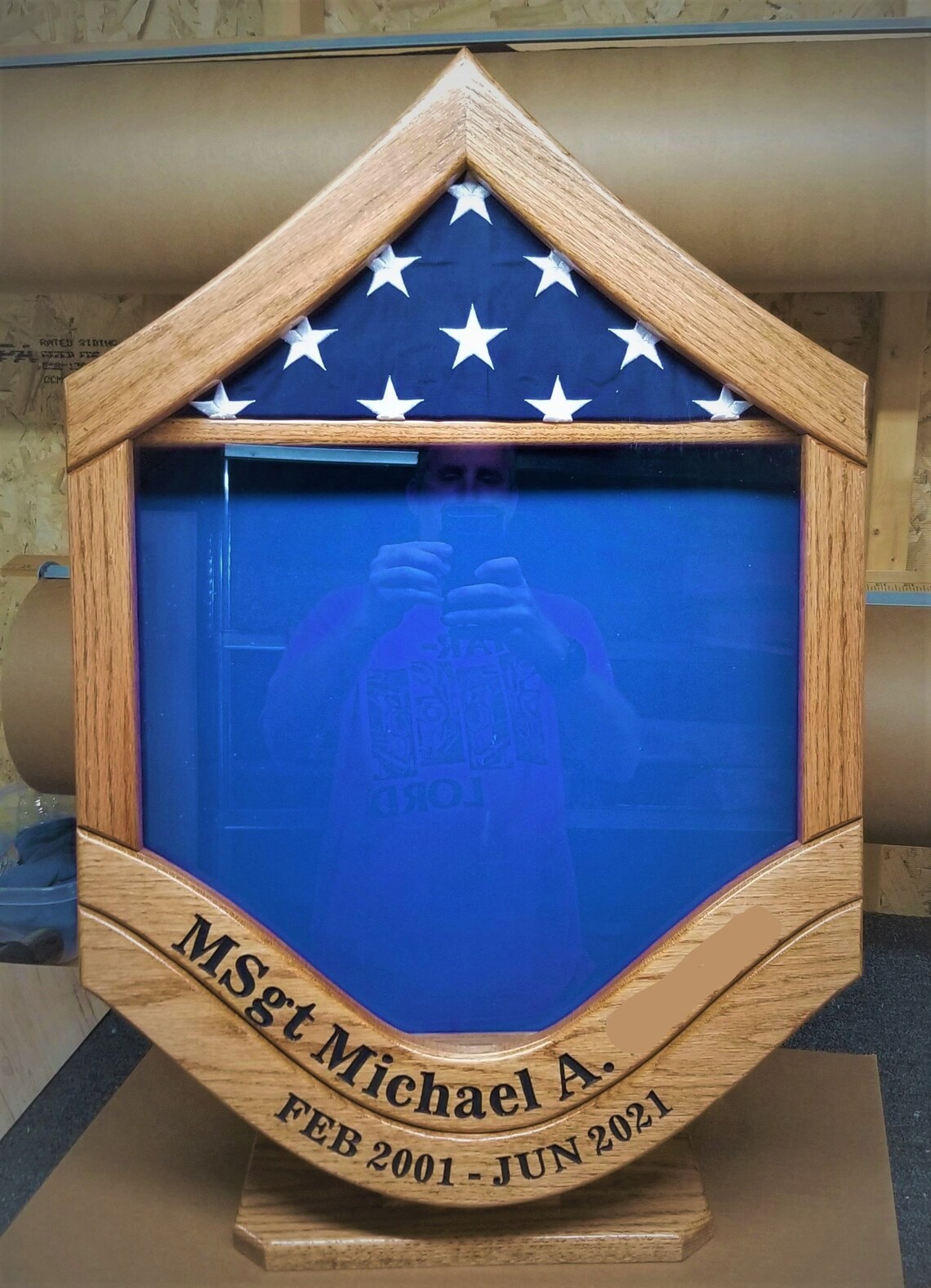 Handcrafted Air Force Msgt Shadowbox Military Shadowbox - Etsy