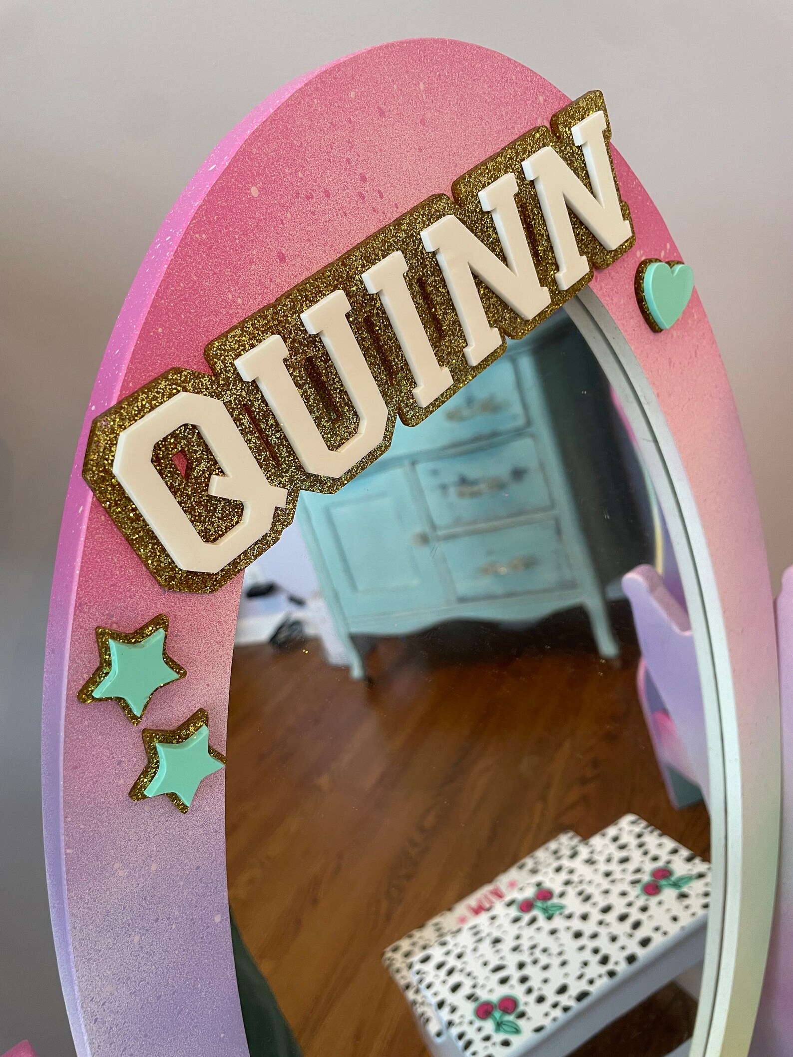 Girls Room Full Length Dress up Mirror, Handmade Dressing Mirror, Kid's ...