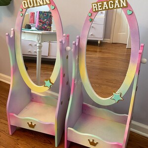 Girls Room Full Length Dress up Mirror, Handmade Dressing Mirror, Kid's ...