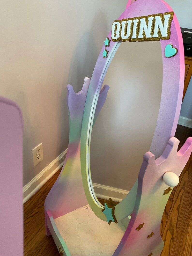 Girls Room Full Length Dress up Mirror, Handmade Dressing Mirror, Kid's ...