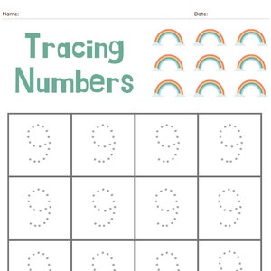 Learn Numbers Tracing Activity Sheets - Number Tracing Practice - Trace ...