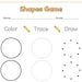 Learn Shapes - Shape Tracing, Shape Drawing, Shape Coloring Activity ...