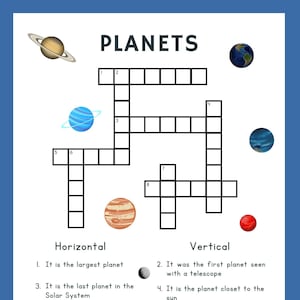 Planet Activity, Printable Planet Worksheets, Educational Outer Space ...