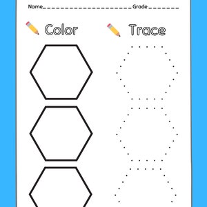 Learn Shapes - Shape Tracing, Shape Drawing, Shape Coloring Activity ...