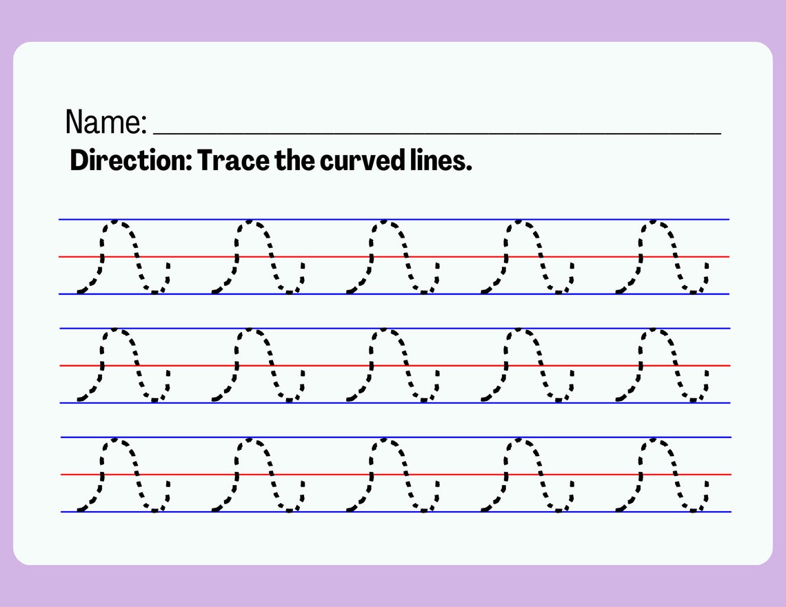 Line Tracing, Shape Tracing, Tracing Worksheets, Tracing Printable ...