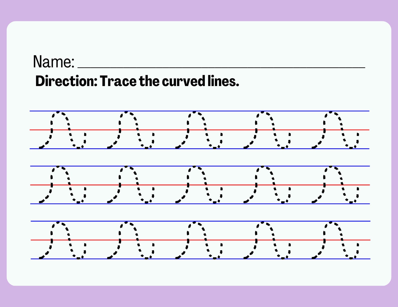 Line Tracing, Shape Tracing, Tracing Worksheets, Tracing Printable ...