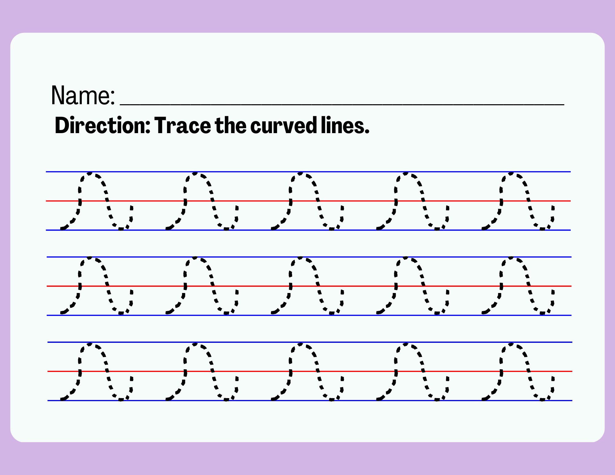 Line Tracing, Shape Tracing, Tracing Worksheets, Tracing Printable ...