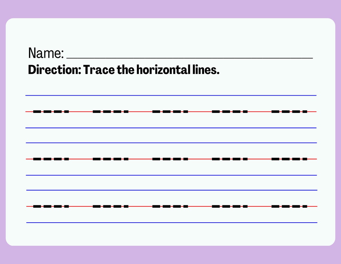 Line Tracing, Shape Tracing, Tracing Worksheets, Tracing Printable ...