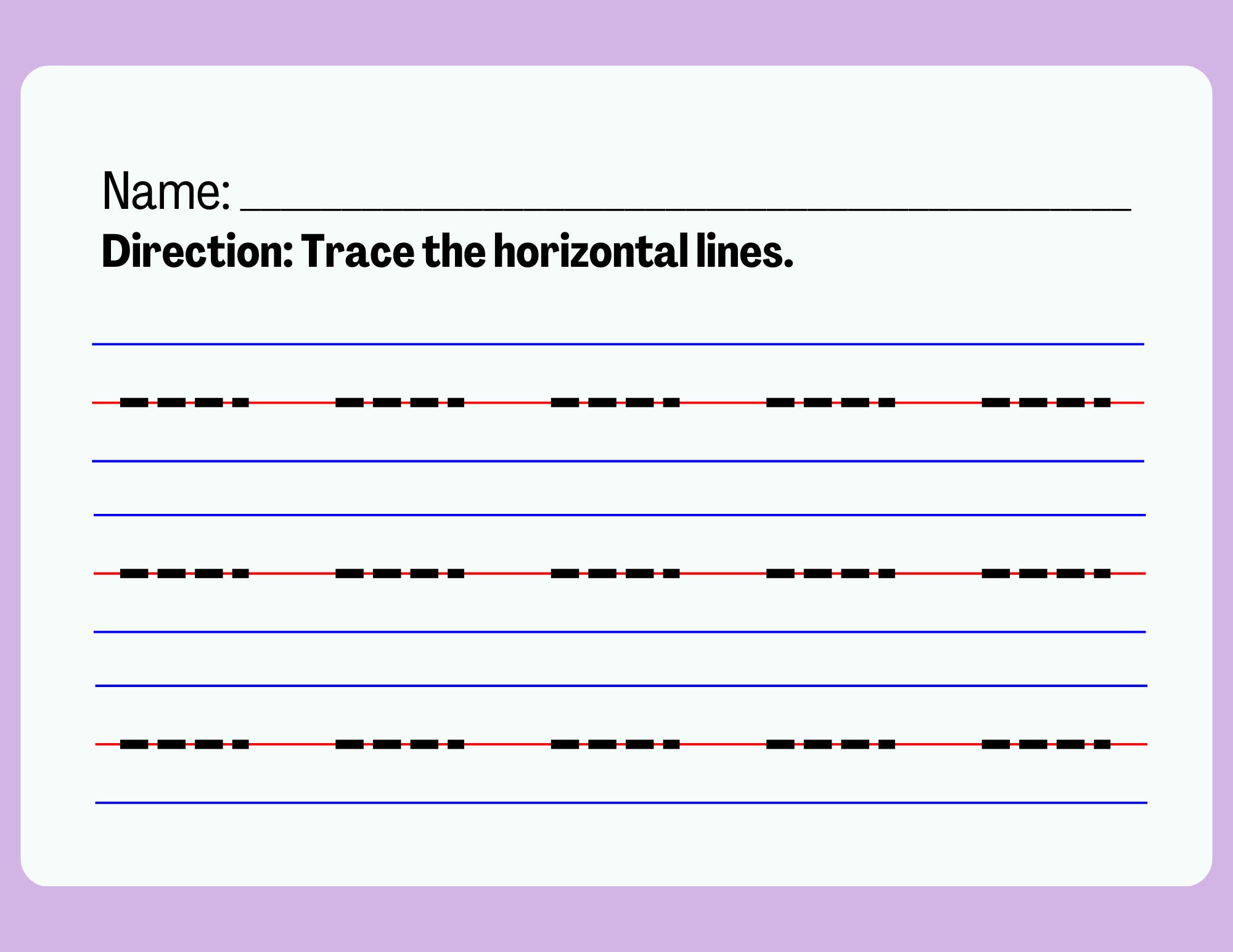 Line Tracing, Shape Tracing, Tracing Worksheets, Tracing Printable ...