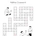 Addition Crossword Math Printable Activity - Learn Math Addition ...