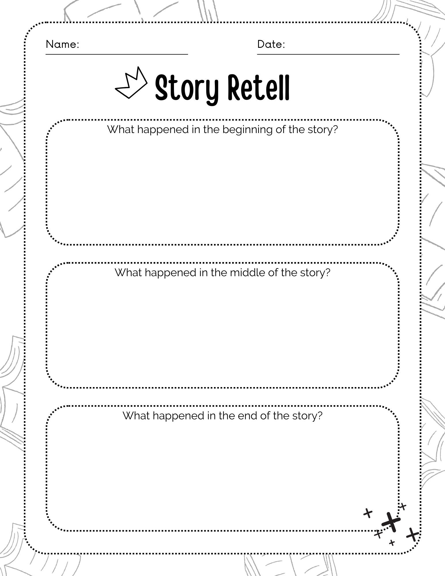 Elementary Reading Response, Printable Lesson Story Retell, Main Idea ...