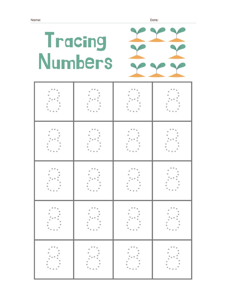 Learn Numbers Tracing Activity Sheets - Number Tracing Practice - Trace ...