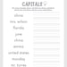 Capitalization Worksheets | Printable Capital Letter Activity | English ...