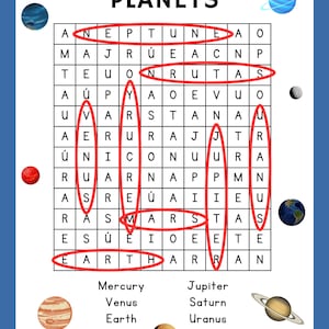 Planet Activity, Printable Planet Worksheets, Educational Outer Space ...