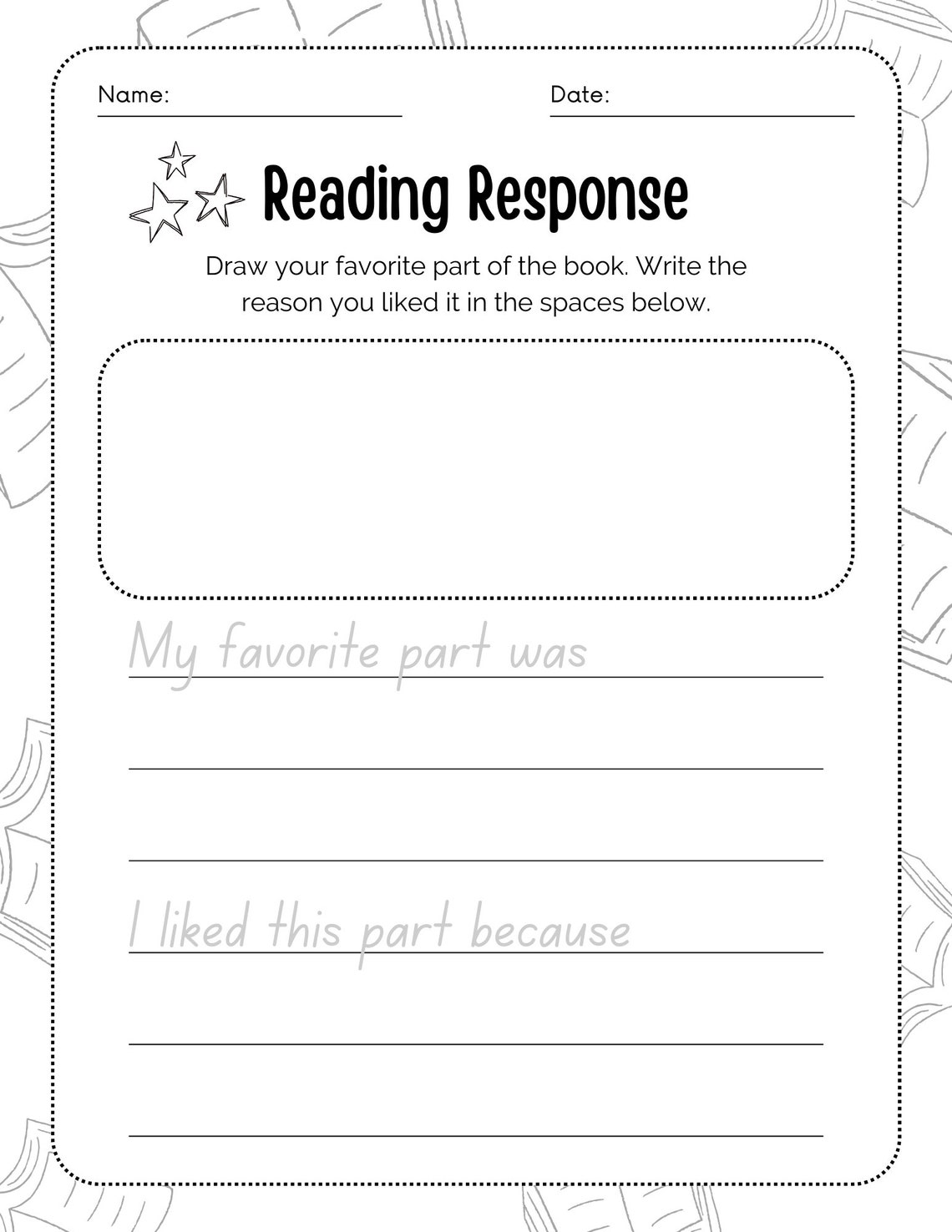 Elementary Reading Response, Printable Lesson Story Retell, Main Idea ...