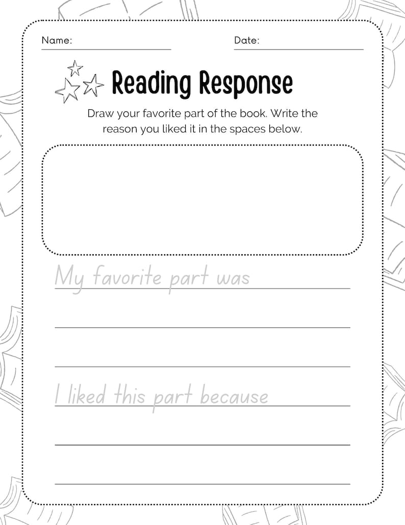 Elementary Reading Response, Printable Lesson Story Retell, Main Idea ...