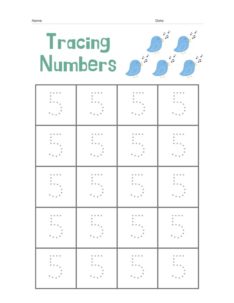 Learn Numbers Tracing Activity Sheets - Number Tracing Practice - Trace ...
