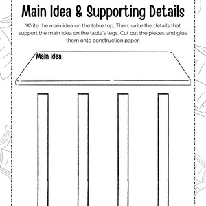 Elementary Reading Response, Printable Lesson - Story Retell, Main Idea ...