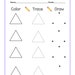 Learn Shapes - Shape Tracing, Shape Drawing, Shape Coloring Activity ...