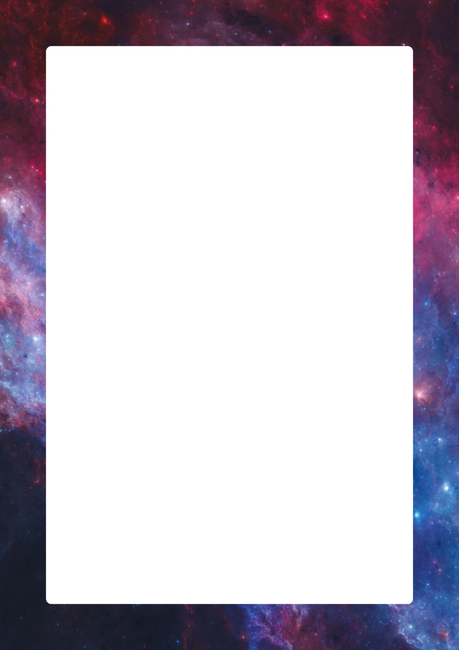 Outer Space Page Border Collection - 4 Total Galaxy Page Borders ...