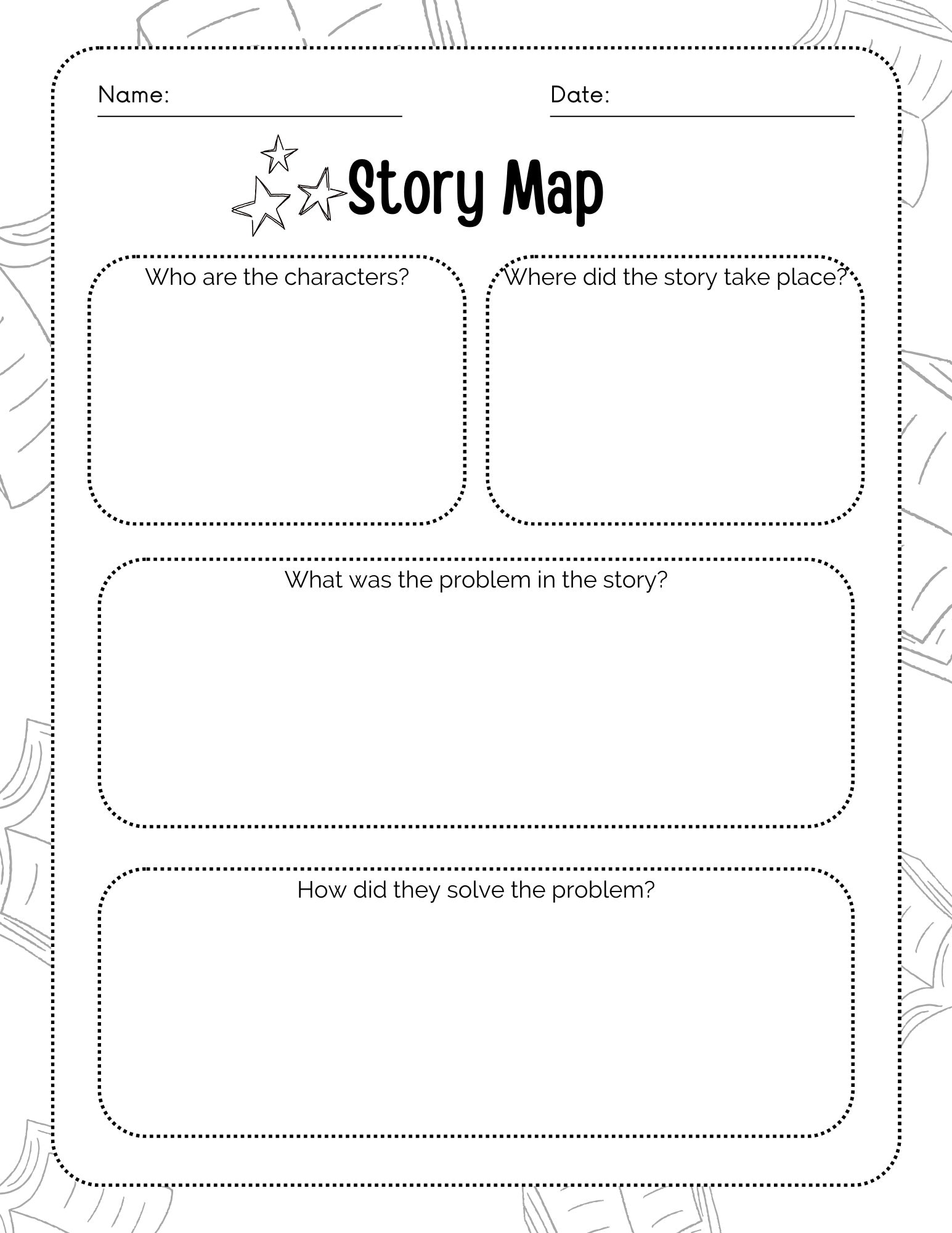 Elementary Reading Response, Printable Lesson Story Retell, Main Idea ...