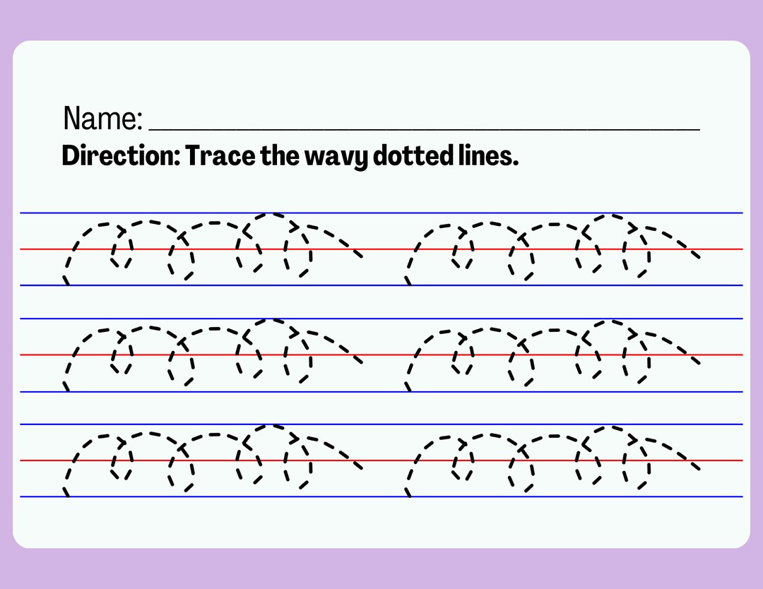 Line Tracing, Shape Tracing, Tracing Worksheets, Tracing Printable ...