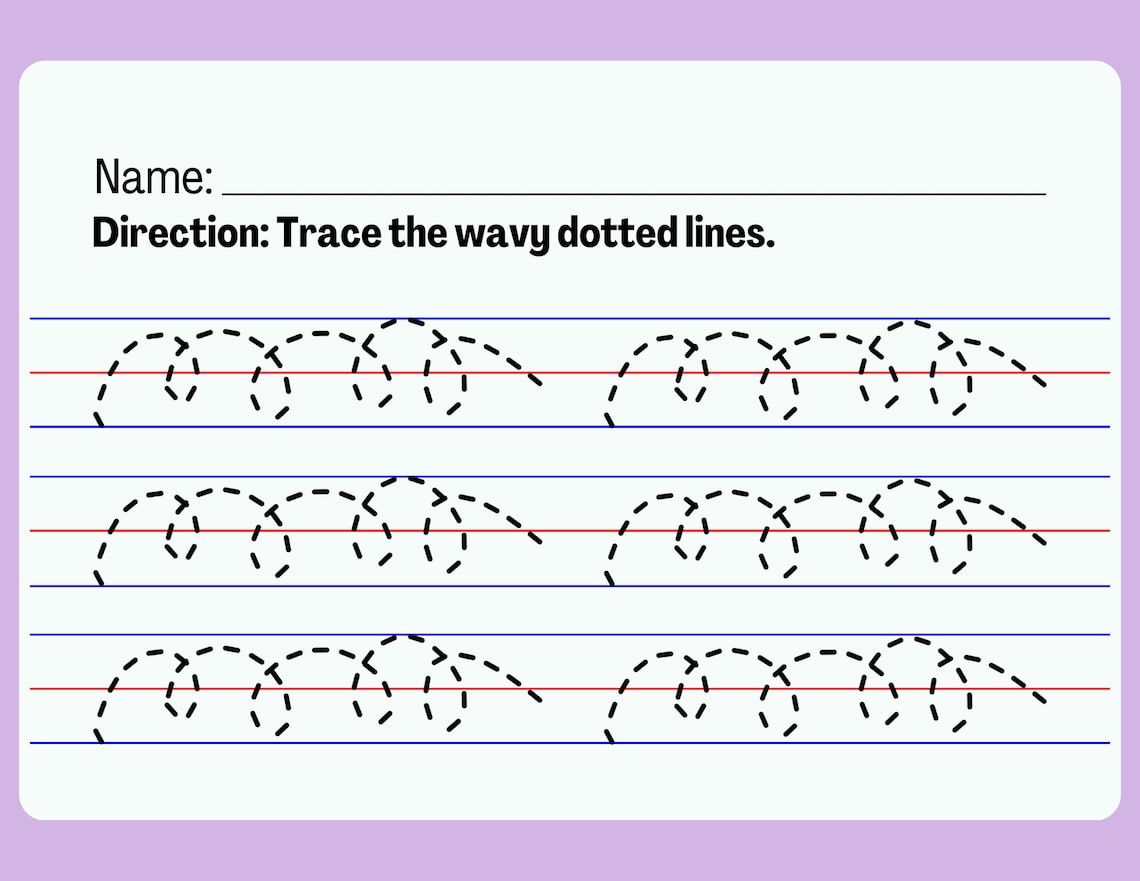 Line Tracing, Shape Tracing, Tracing Worksheets, Tracing Printable ...
